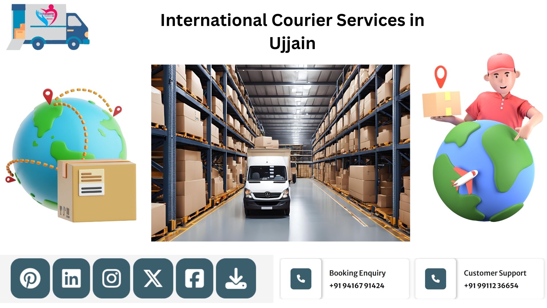 International parcel services in Bhopal | TheTransporter