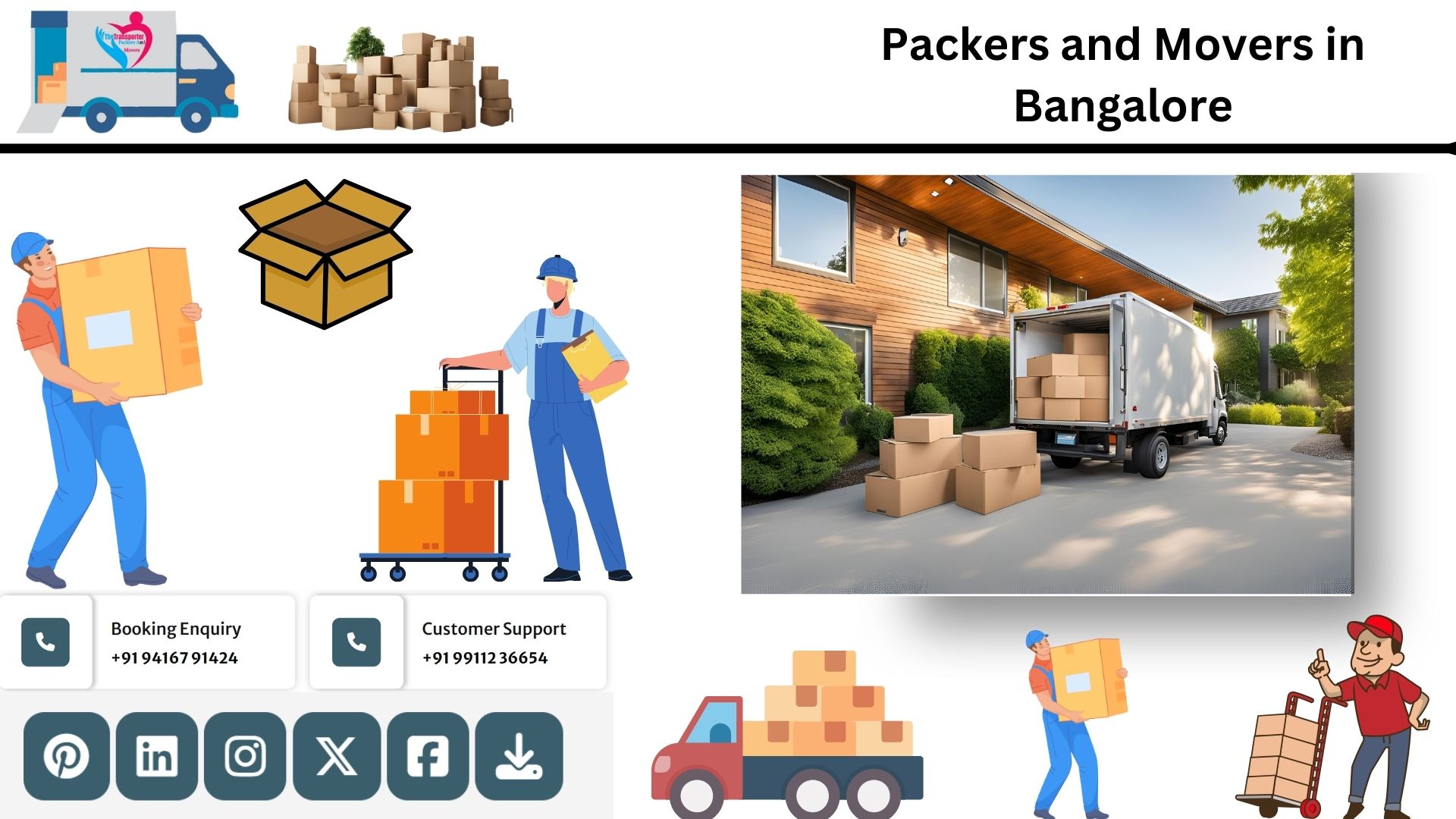 Affordable Movers and Packers in Bangalore with Full Rate List