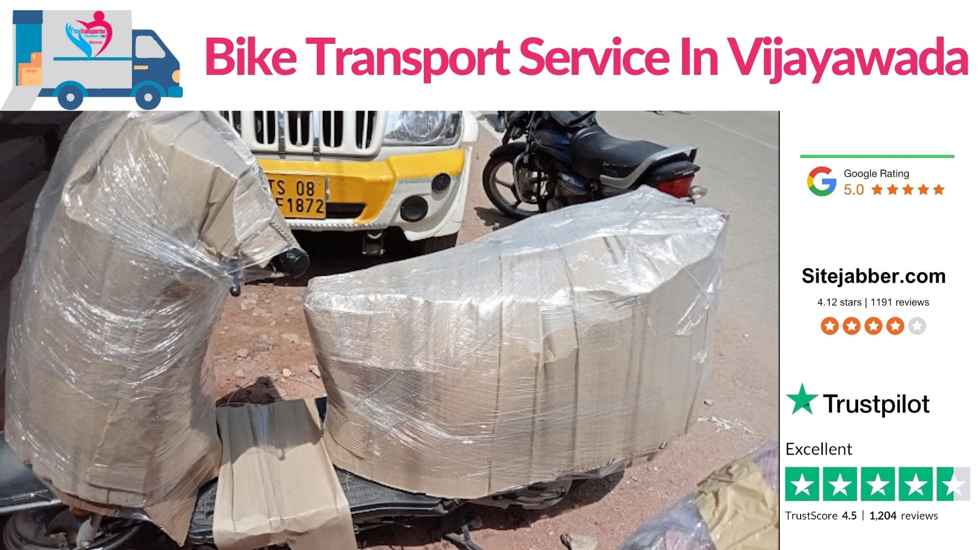 Fast and Secure Bike Transport Service in Vijayawada