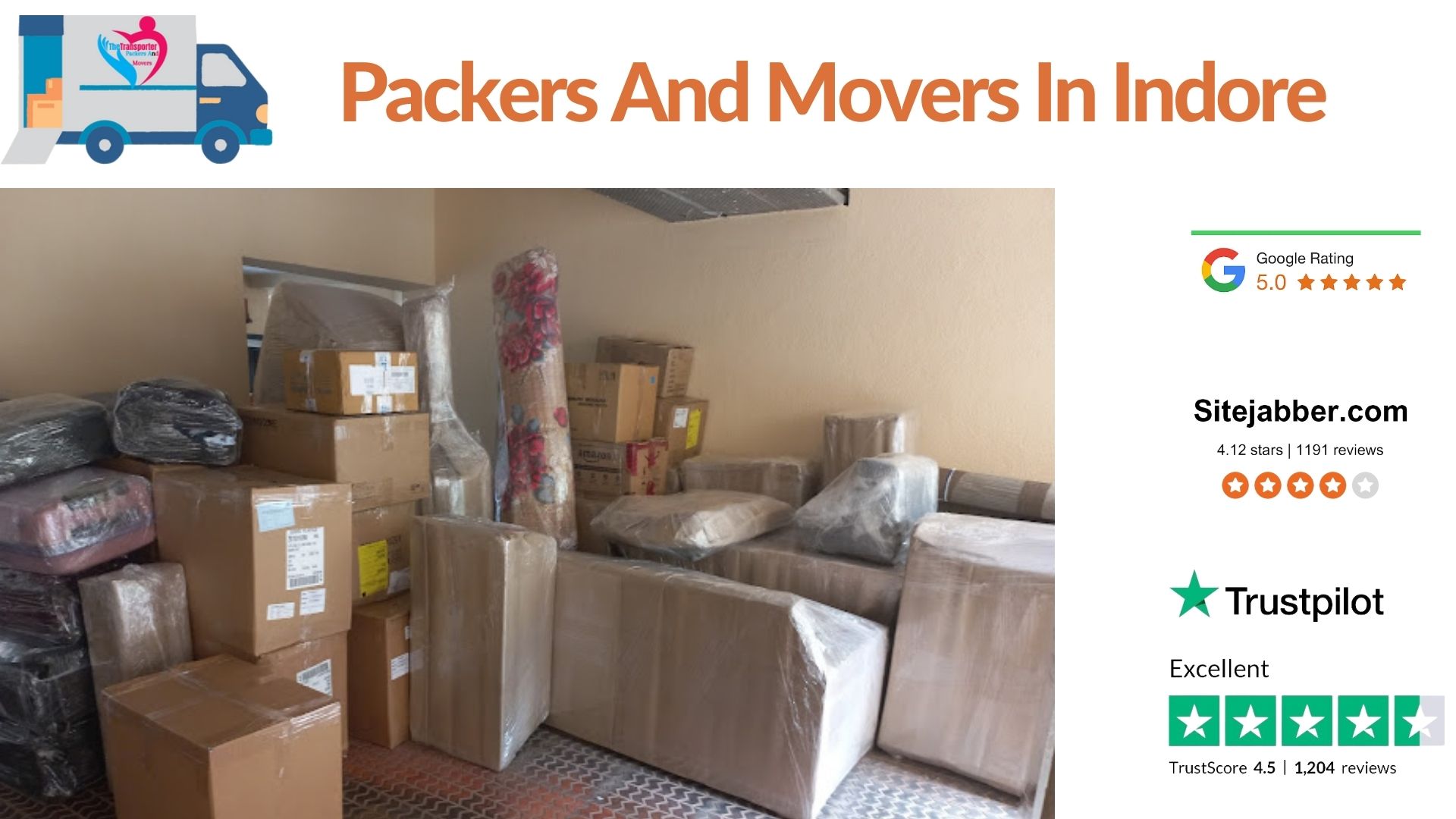 Indore Packers and Movers Cost: Price List & Rate Per KM