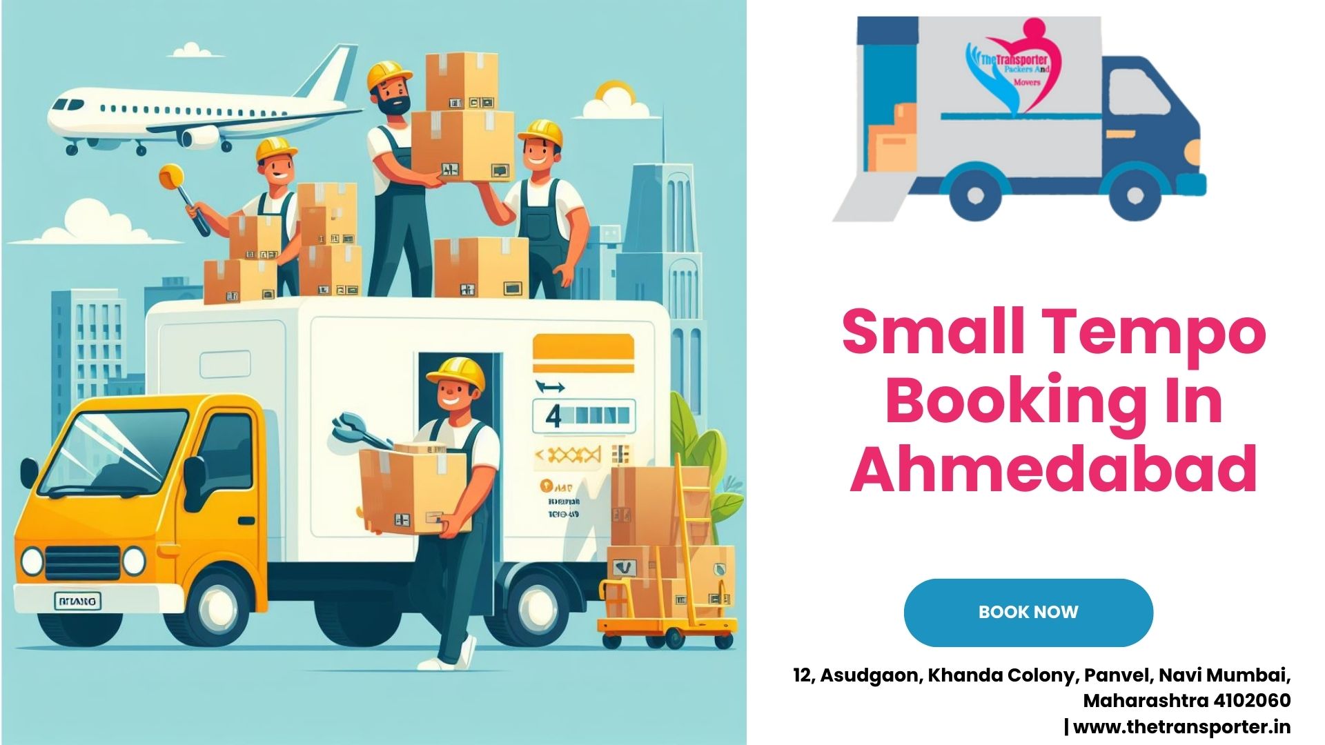 Tempo Services in Ahmedabad | TheTransporter Packers and Movers