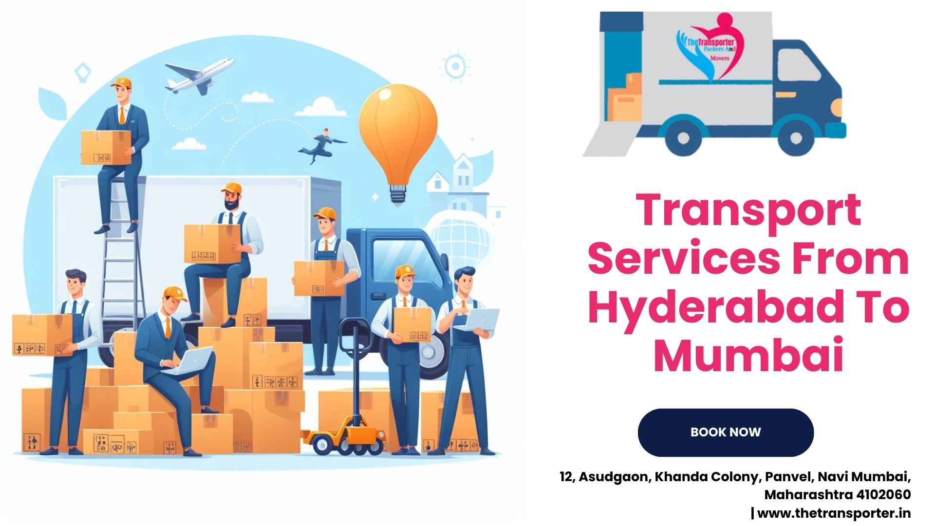 Luggage Transport Services from Hyderabad to Mumbai - TheTransporter