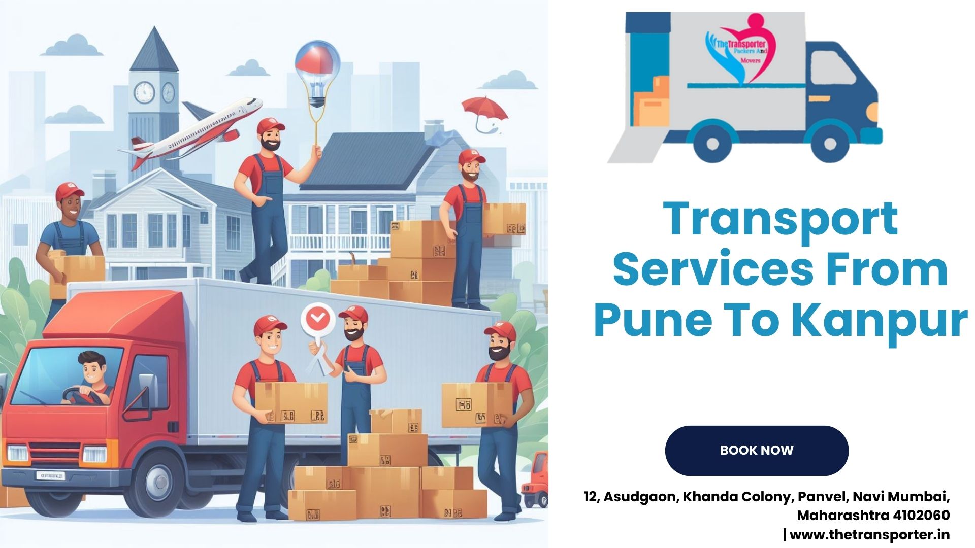 Goods and Truck Transport Services from Pune to Kanpur - TheTransporter