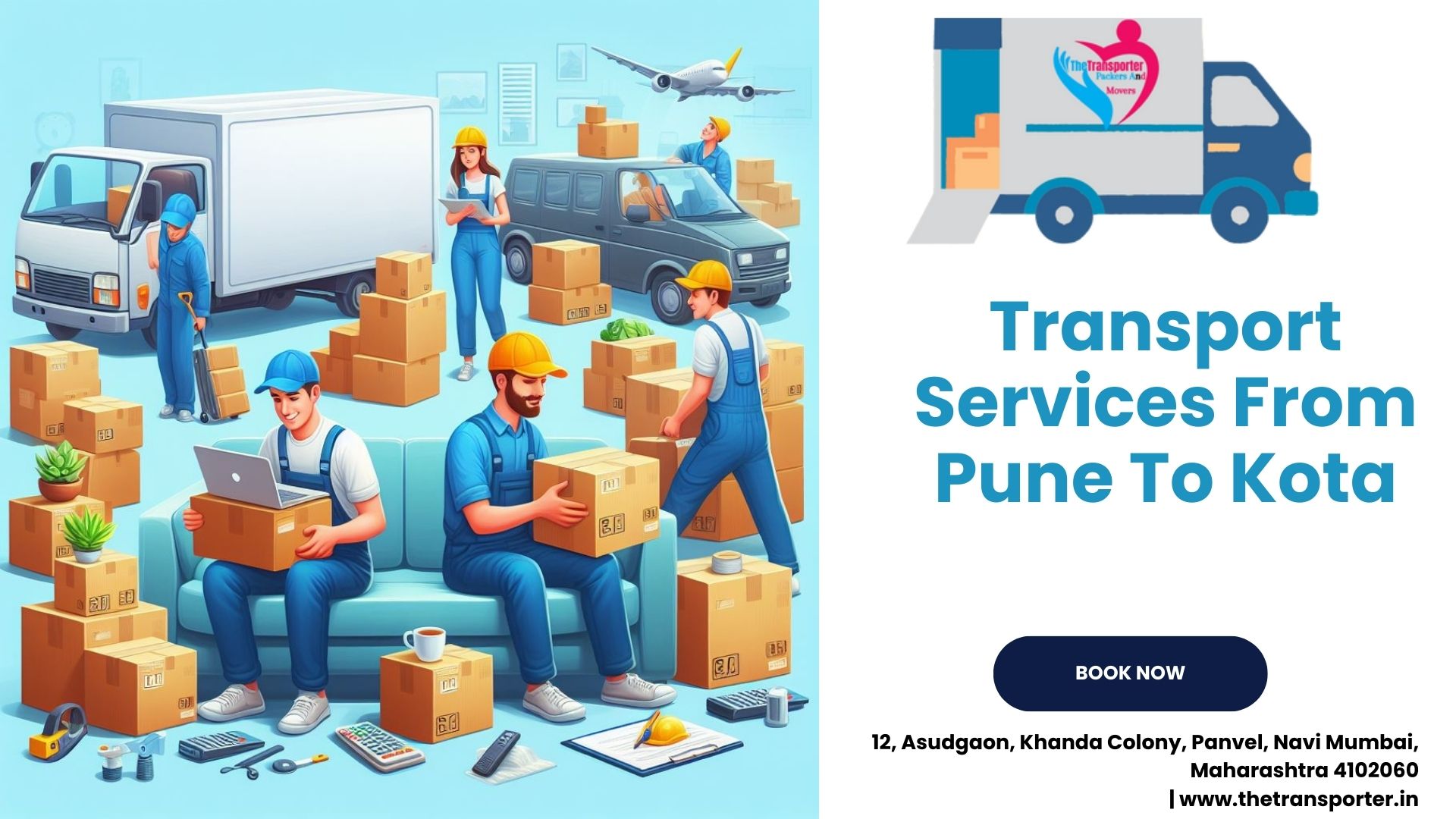 Luggage and Goods Transport Services from Pune to Kota