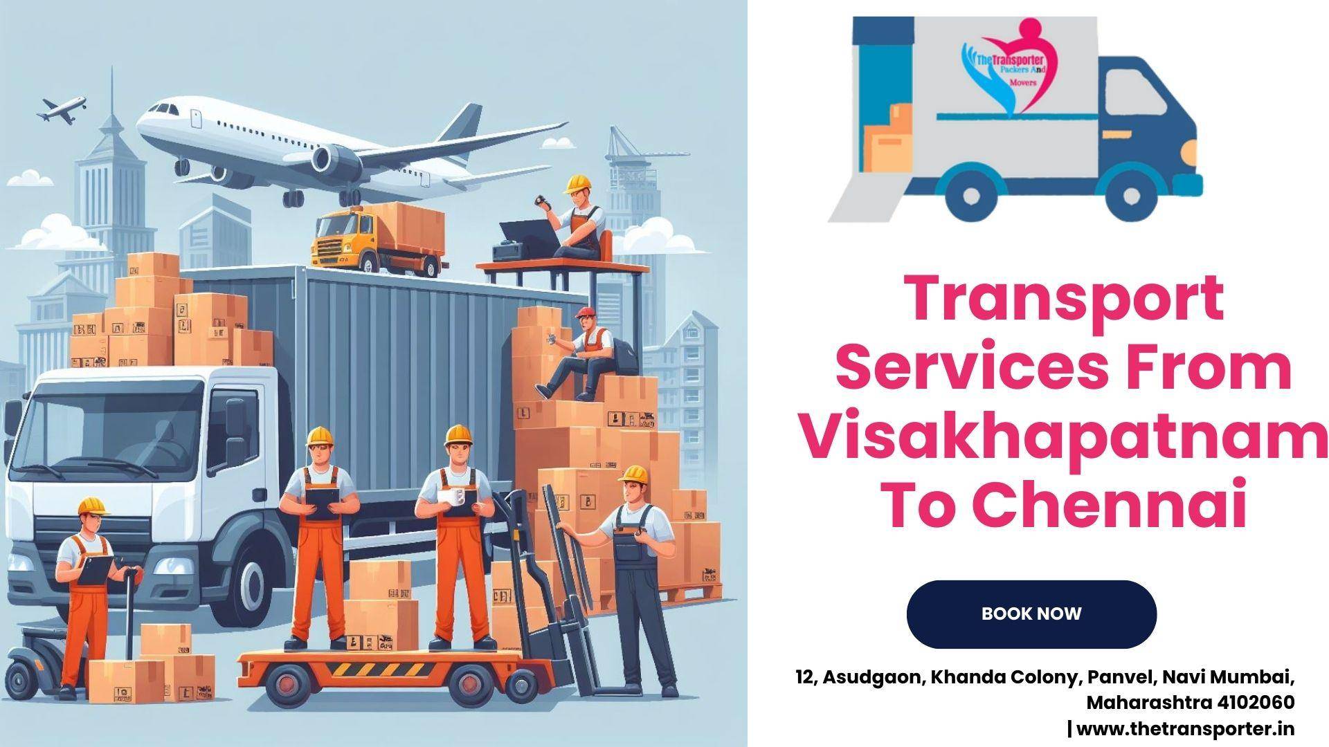 Bike & Goods Transport Services from Visakhapatnam to Chennai ...