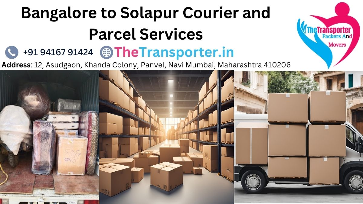 Bangalore to Solapur Courier | Quick Parcel Booking Today