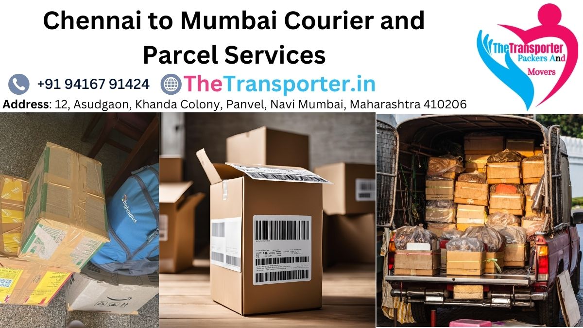 Book Fast Courier Chennai to Mumbai | Live Parcel Tracker
