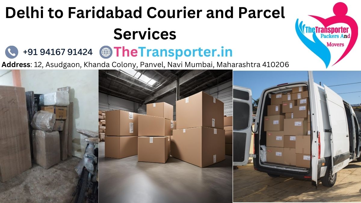 Courier Delhi to Faridabad | Book Fast Delivery Service
