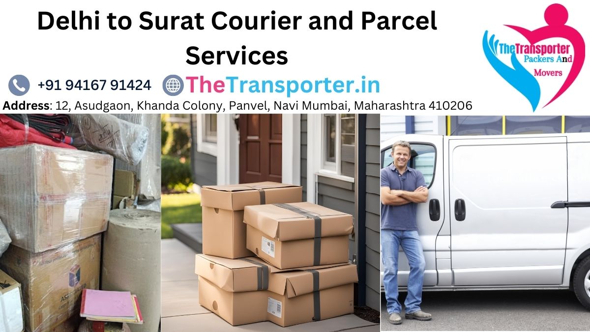 Get delivery alerts live with booking from Delhi to Surat