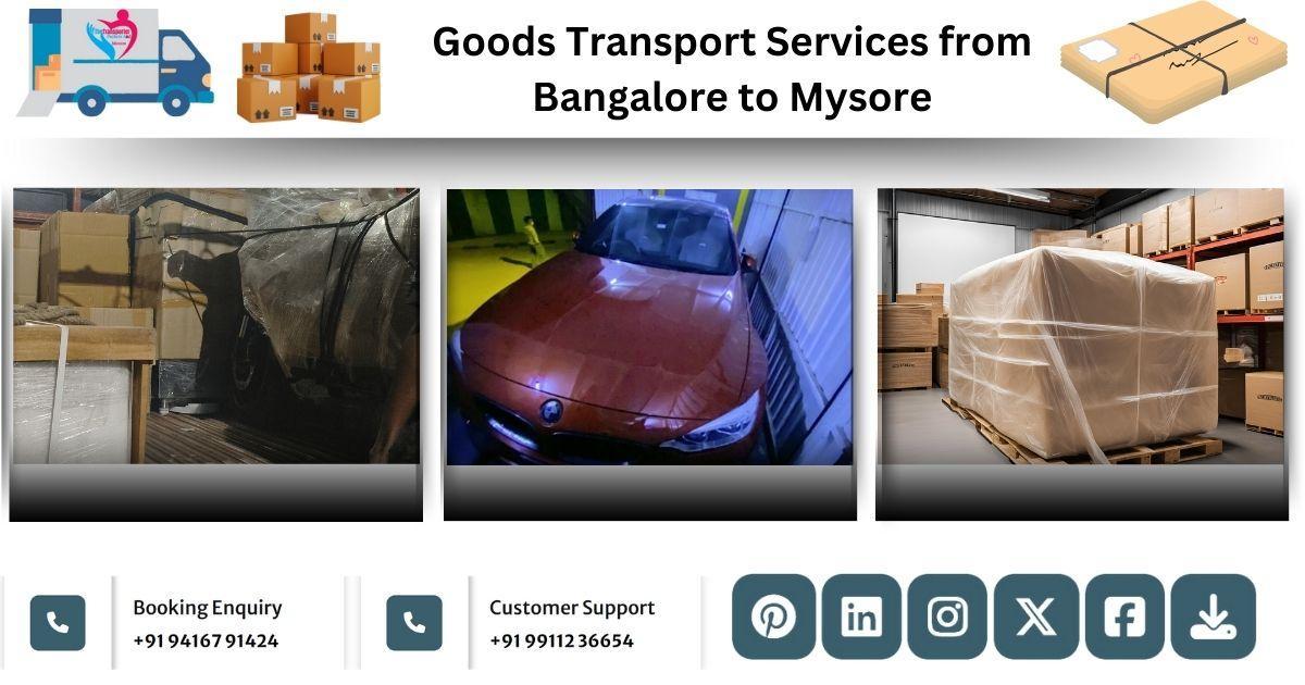 Expert Truck Transport Services from Bangalore to Mysore