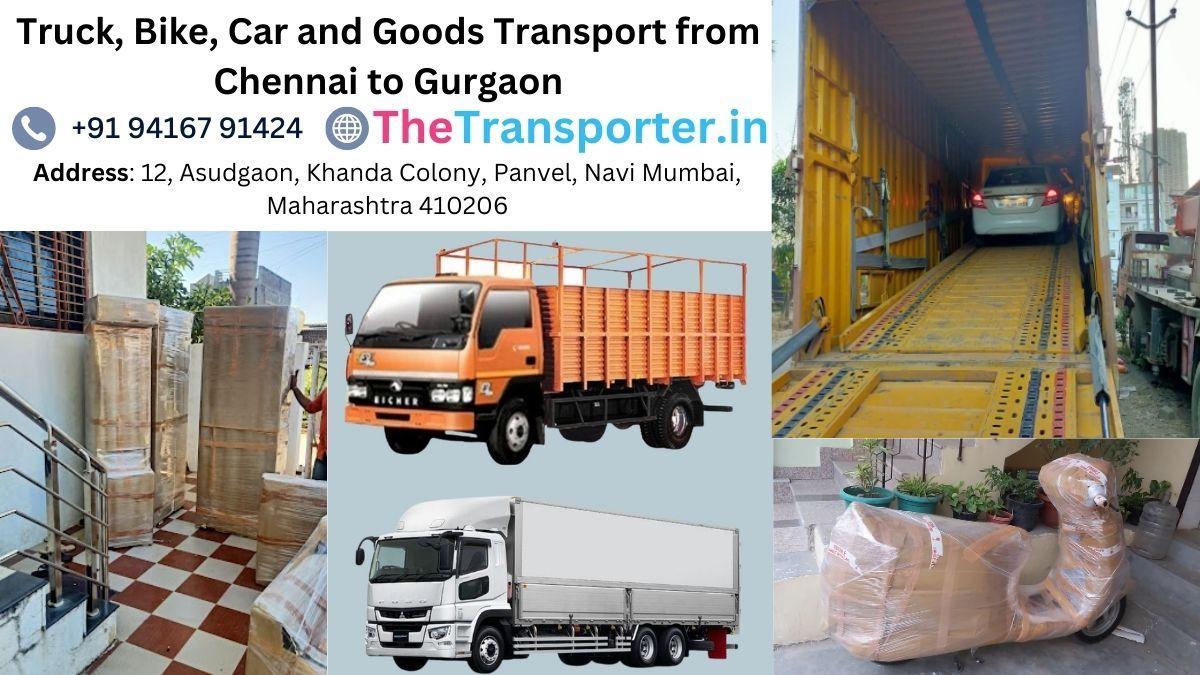 Goods Transport Cost from Chennai to Gurgaon | TheTransporter
