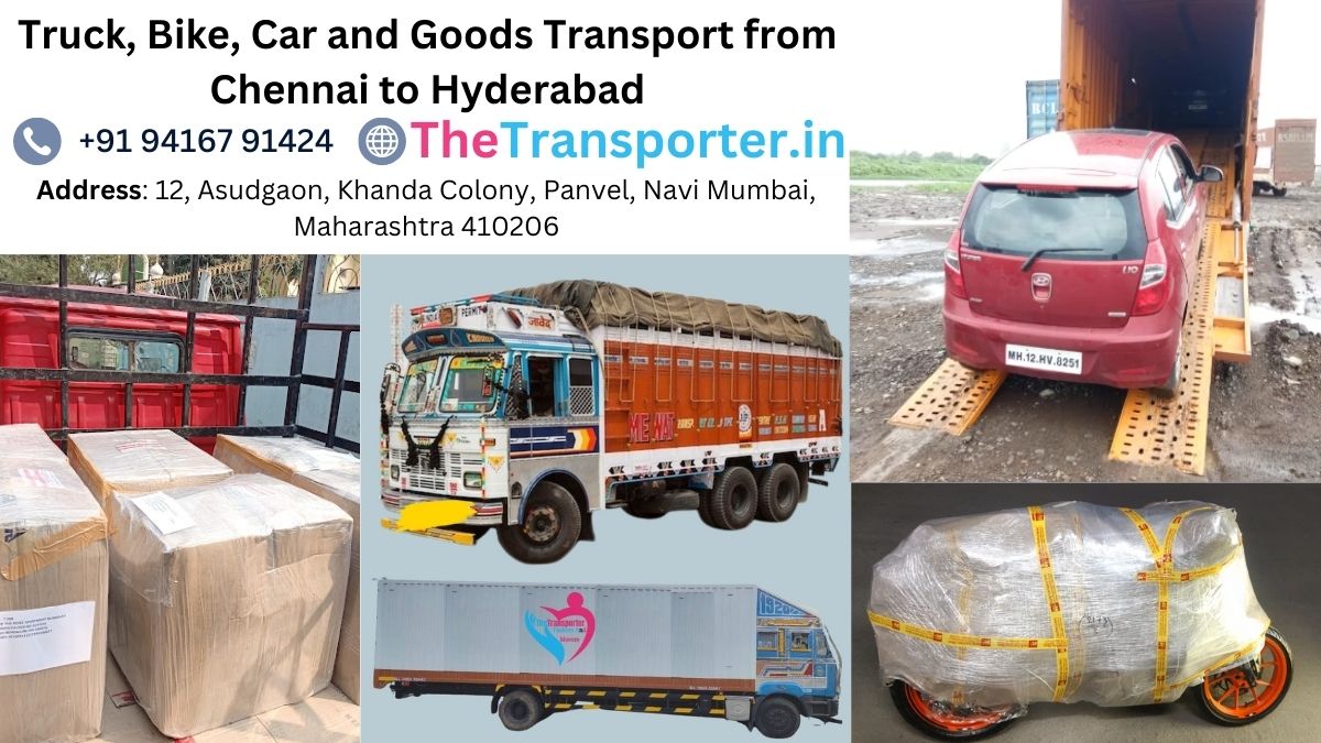 Chennai to Hyderabad Daily Goods and Vehicle Transport
