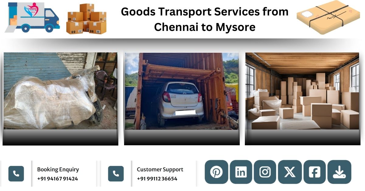 Book truck online from Chennai to Mysore transport