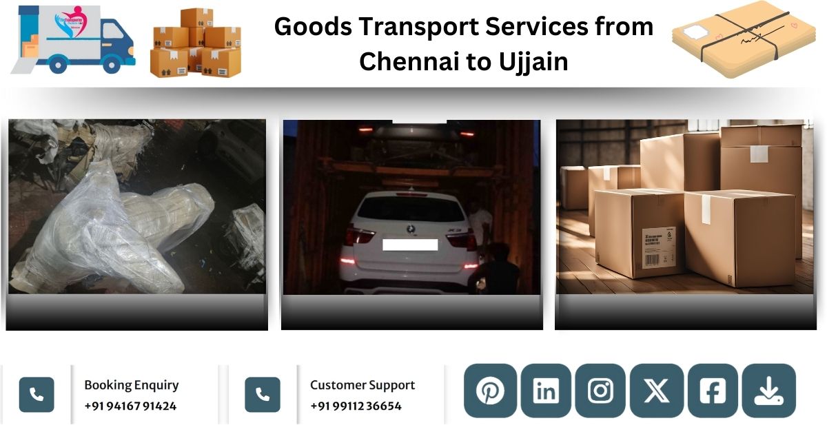 Truck hire for cargo moving from Chennai to Ujjain fast