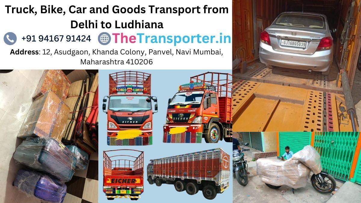 Goods Transport from Delhi to Ludhiana - TheTransporter Services