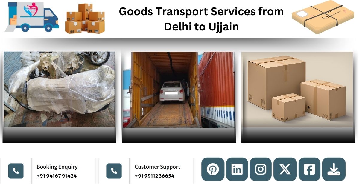 Book secure cargo truck for Delhi to Ujjain shifting