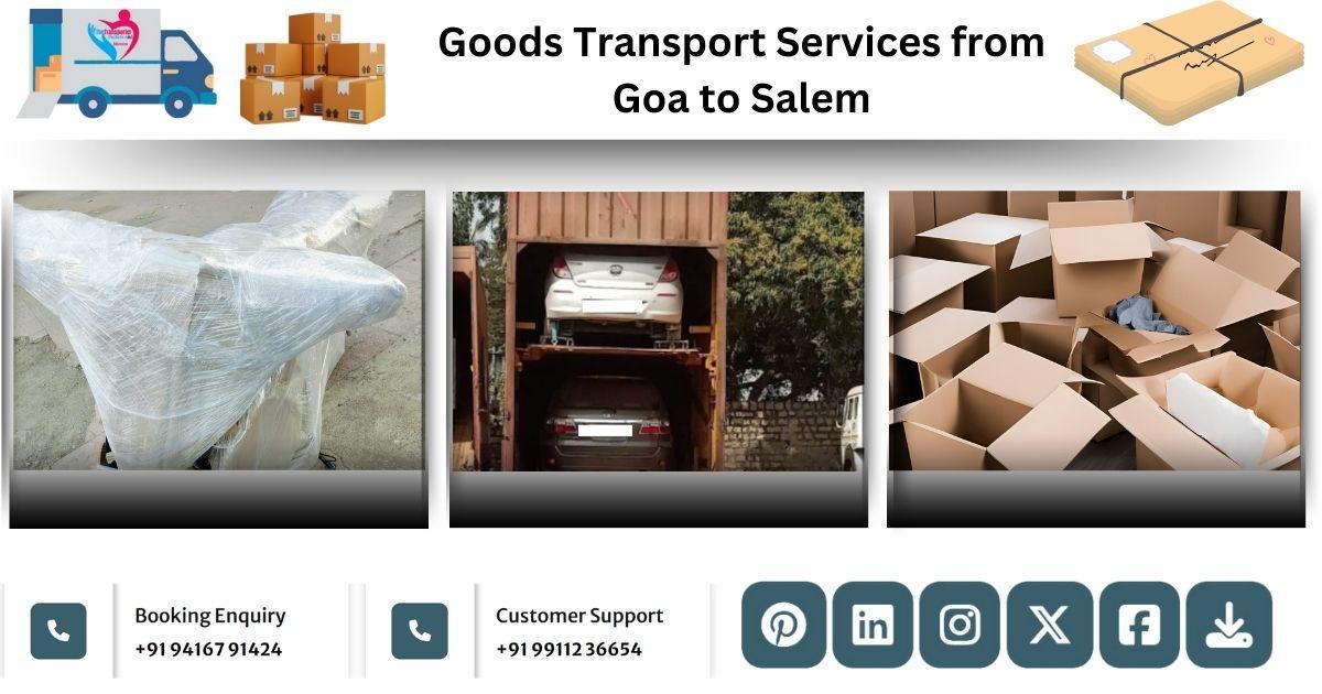 Affordable Luggage Transport Cost from Goa to Salem Services