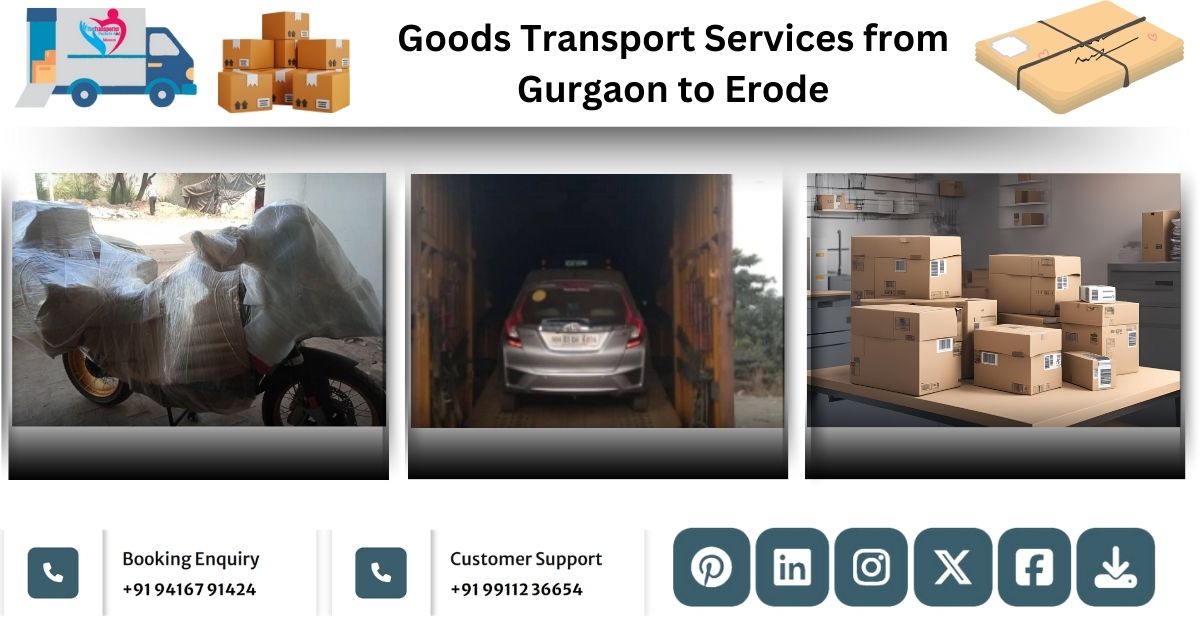 Goods delivery made simple Gurgaon to Erode service
