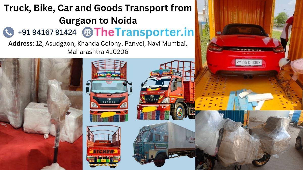 Daily Truck Transport Gurgaon to Noida for Goods and Vehicles