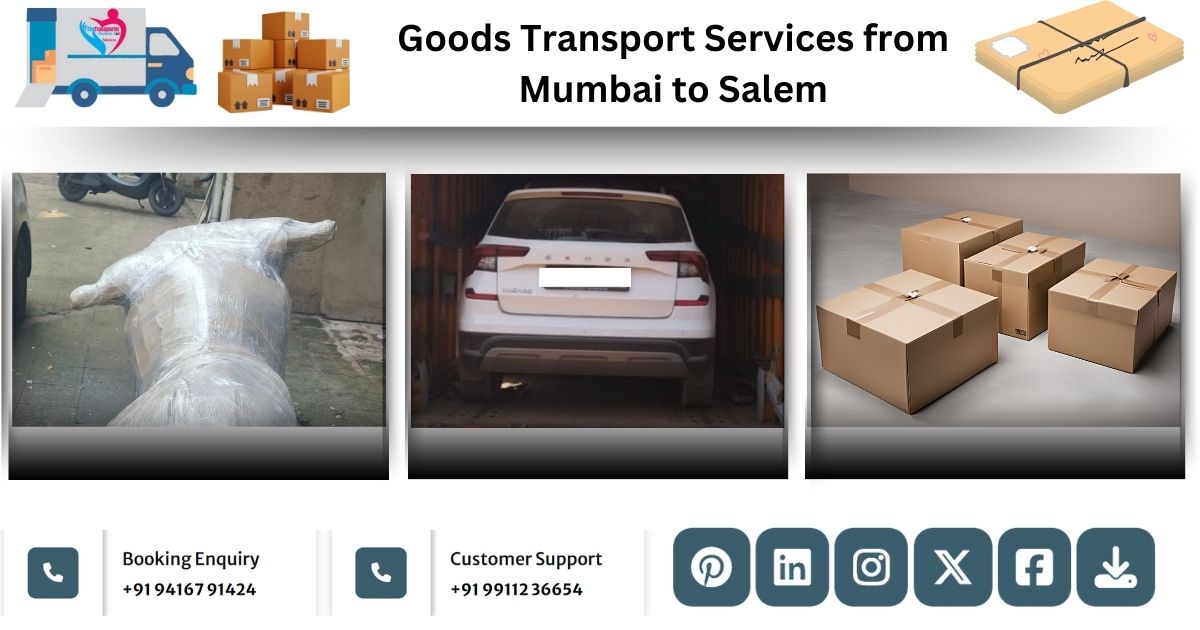 Mumbai to Salem logistics trucks arranged for fast move