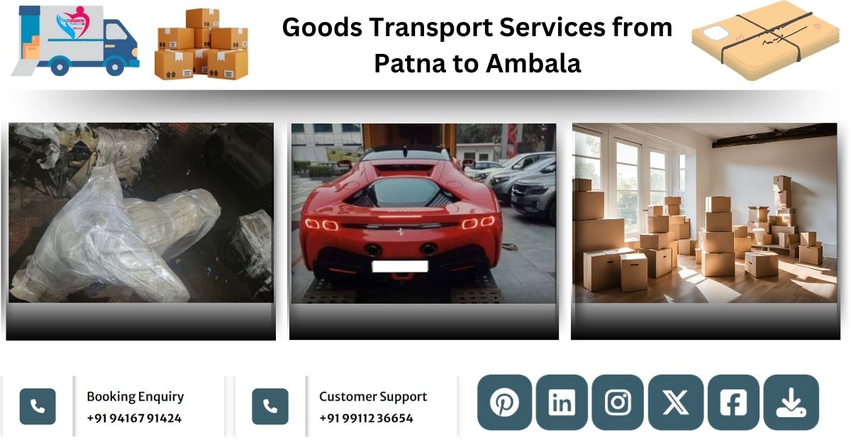 Patna to Ambala Daily Goods Transport with Truck Service