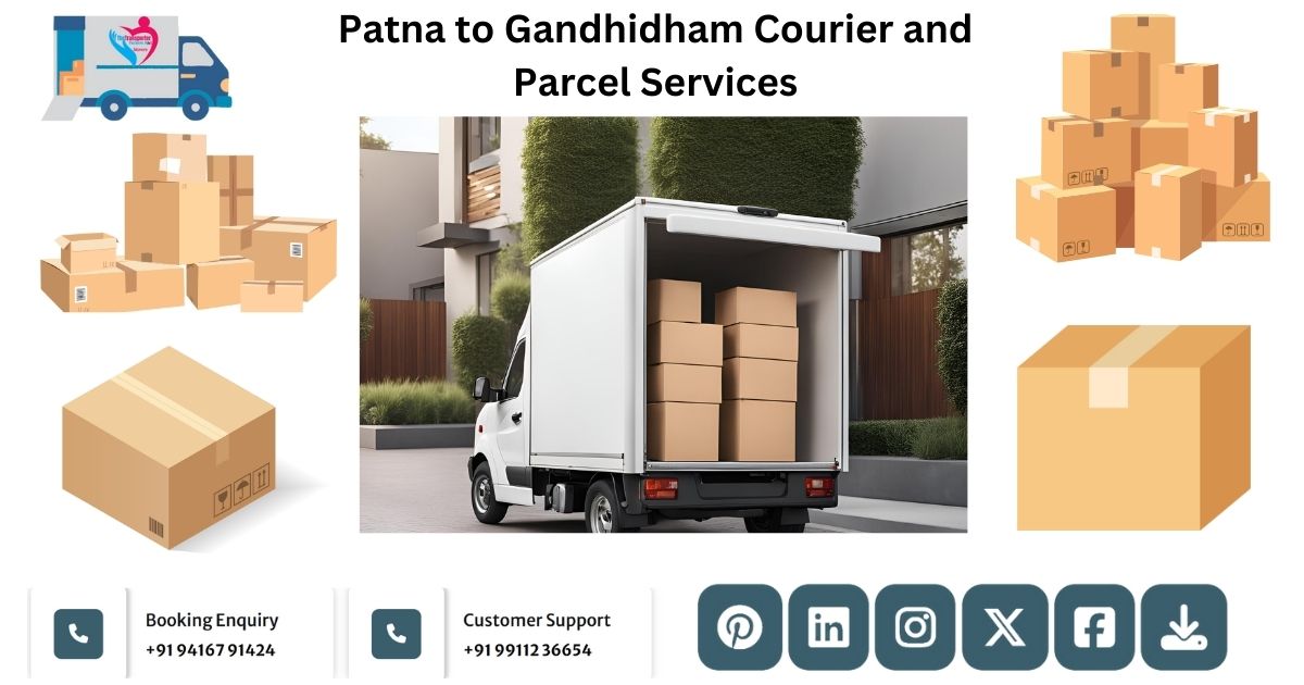 How to book secure parcel booking Patna to Gandhidham