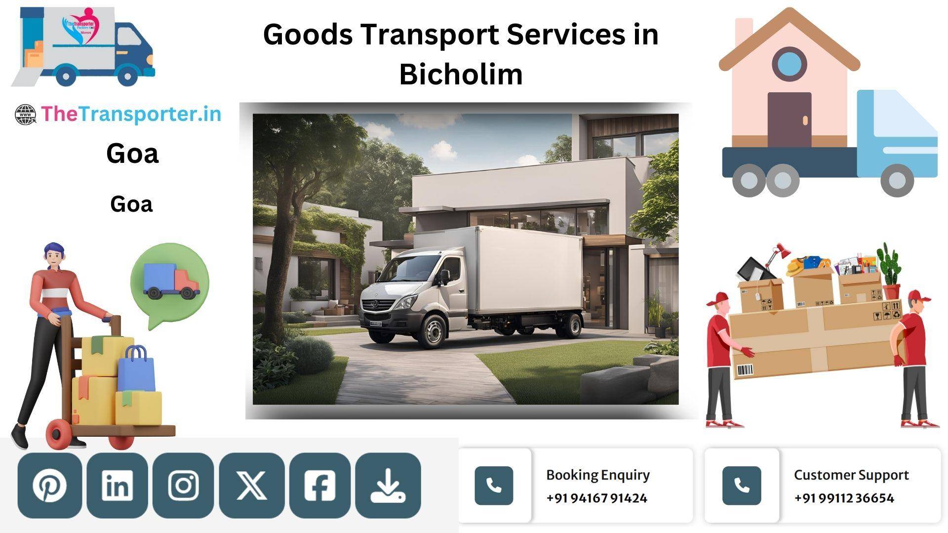 Bicholim Goa Transport | Fast and Secure Delivery