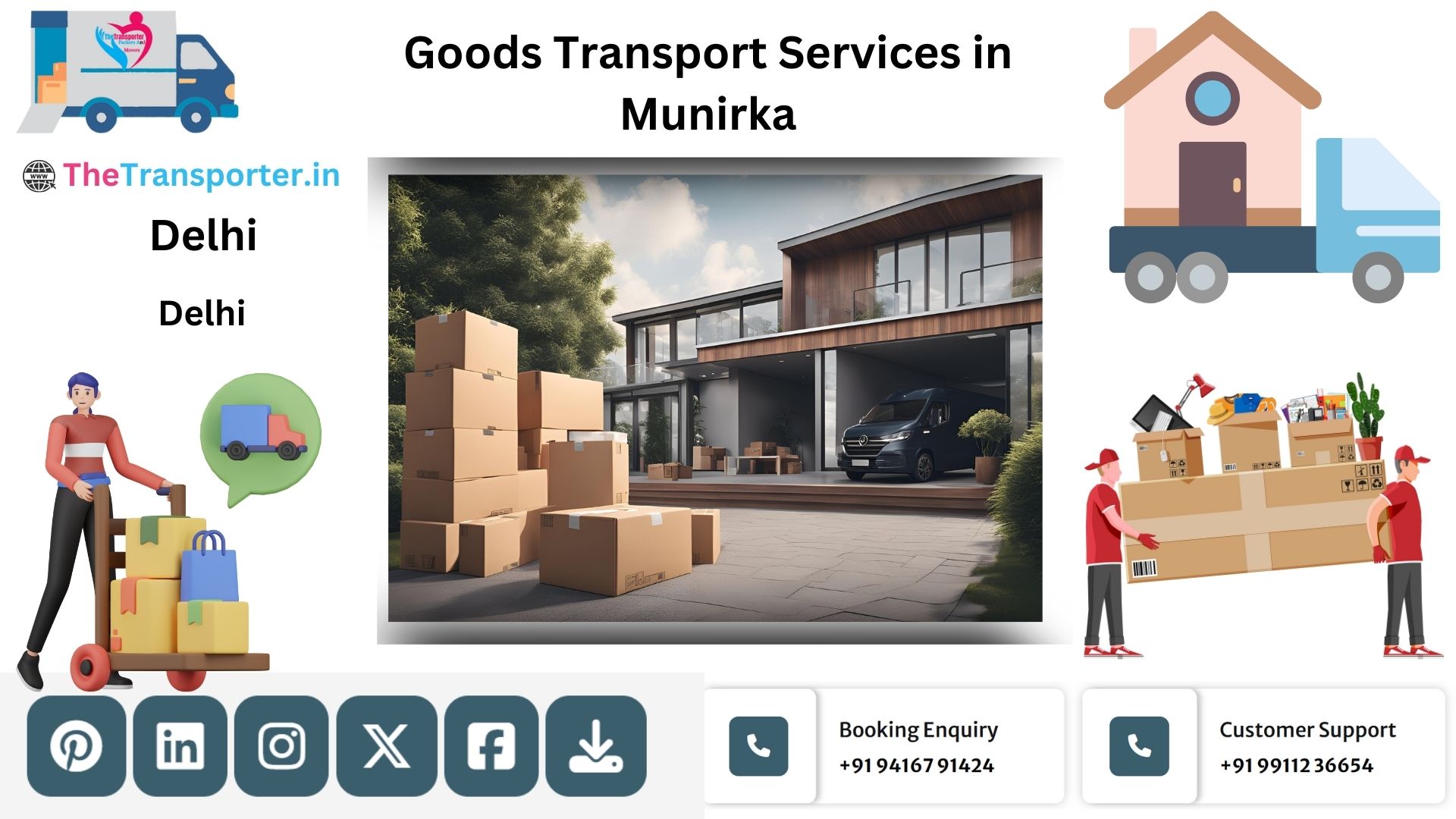 Munirka Delhi Transport | Safe Goods Transporter Available