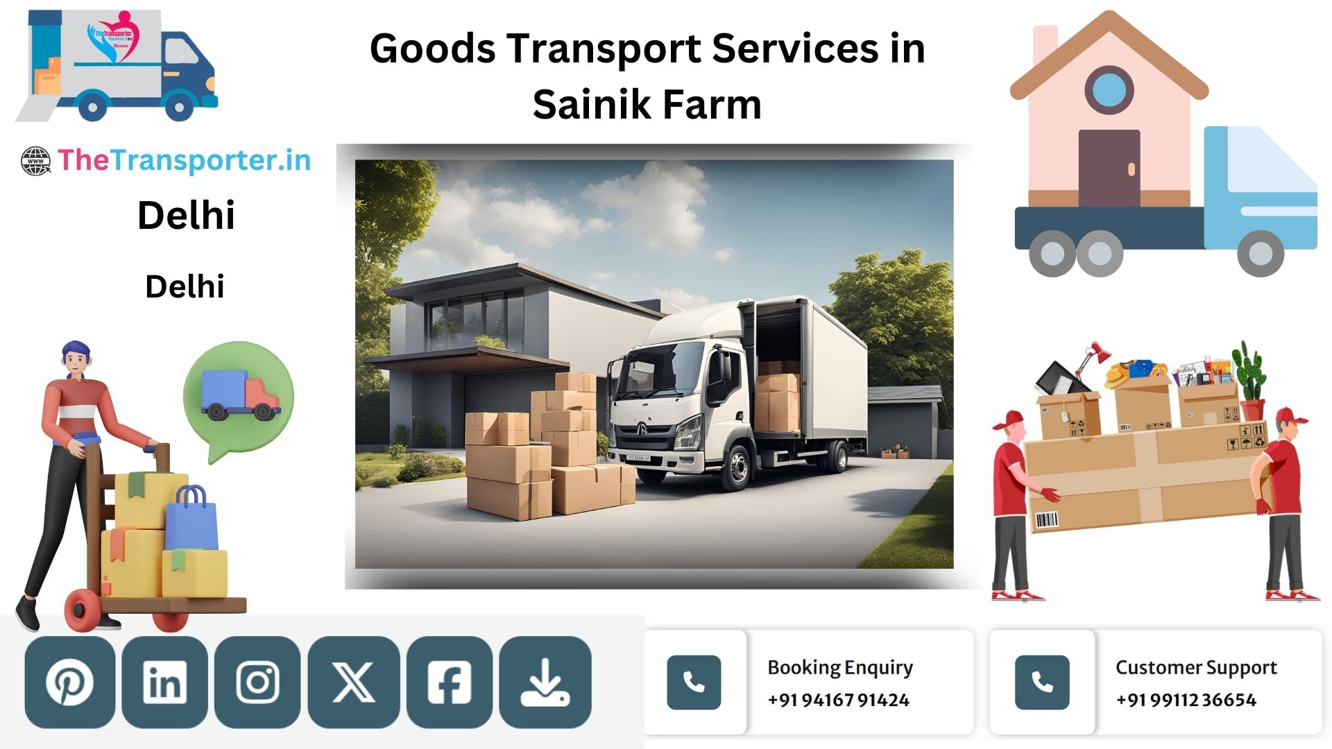 Sainik Farm Delhi Transport | Secure and Fast Delivery