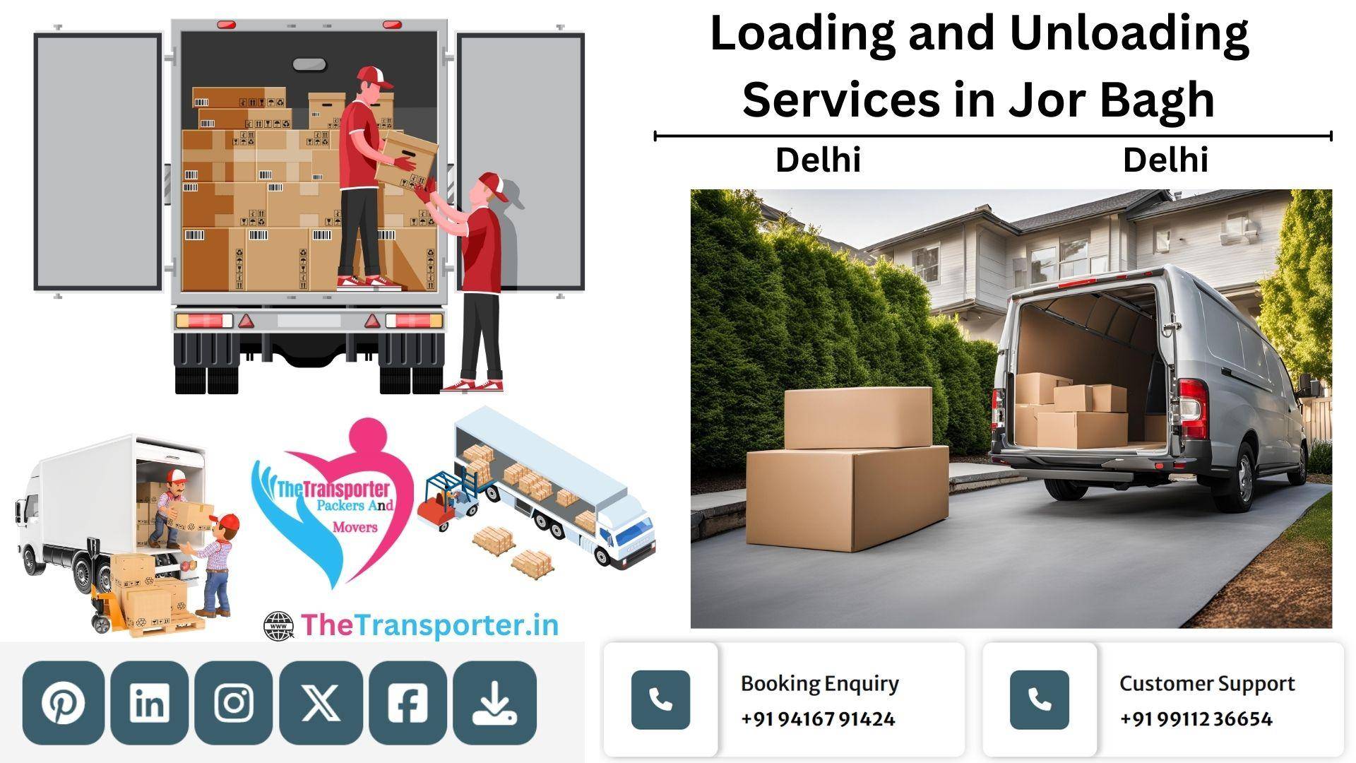 Jor Bagh Delhi Reliable Loading and Unloading Labour Booking