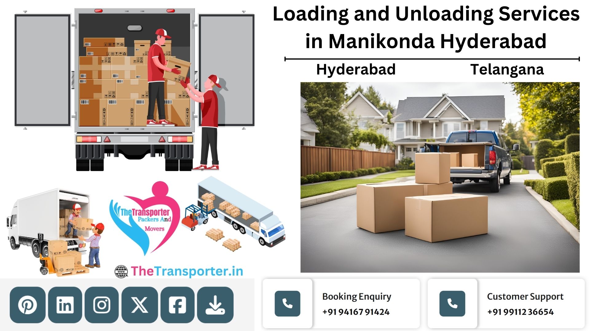 Manikonda Hyderabad Loading Labour for Loading and Unloading
