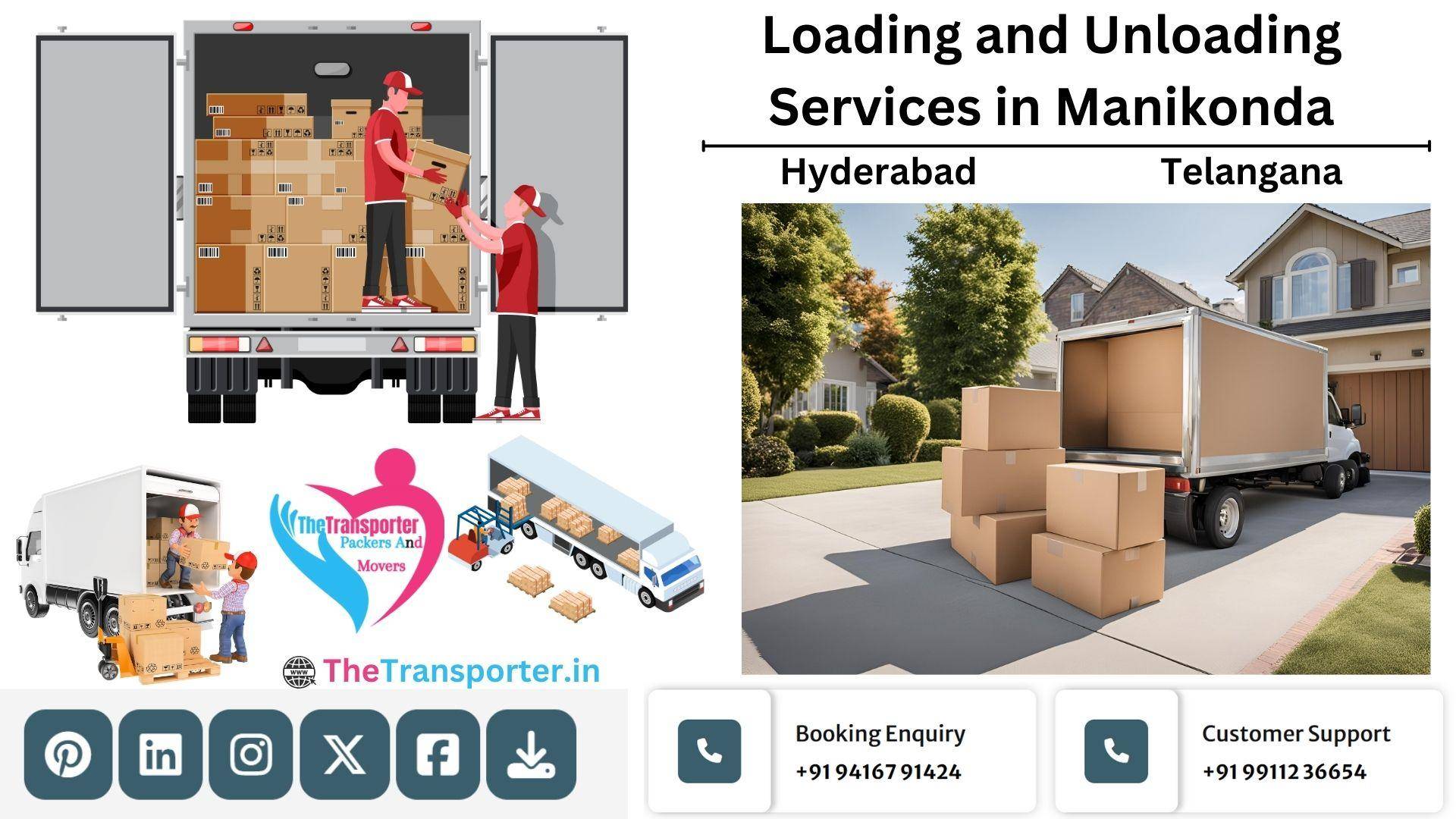 Manikonda Hyderabad Loading and Unloading Labour Rates