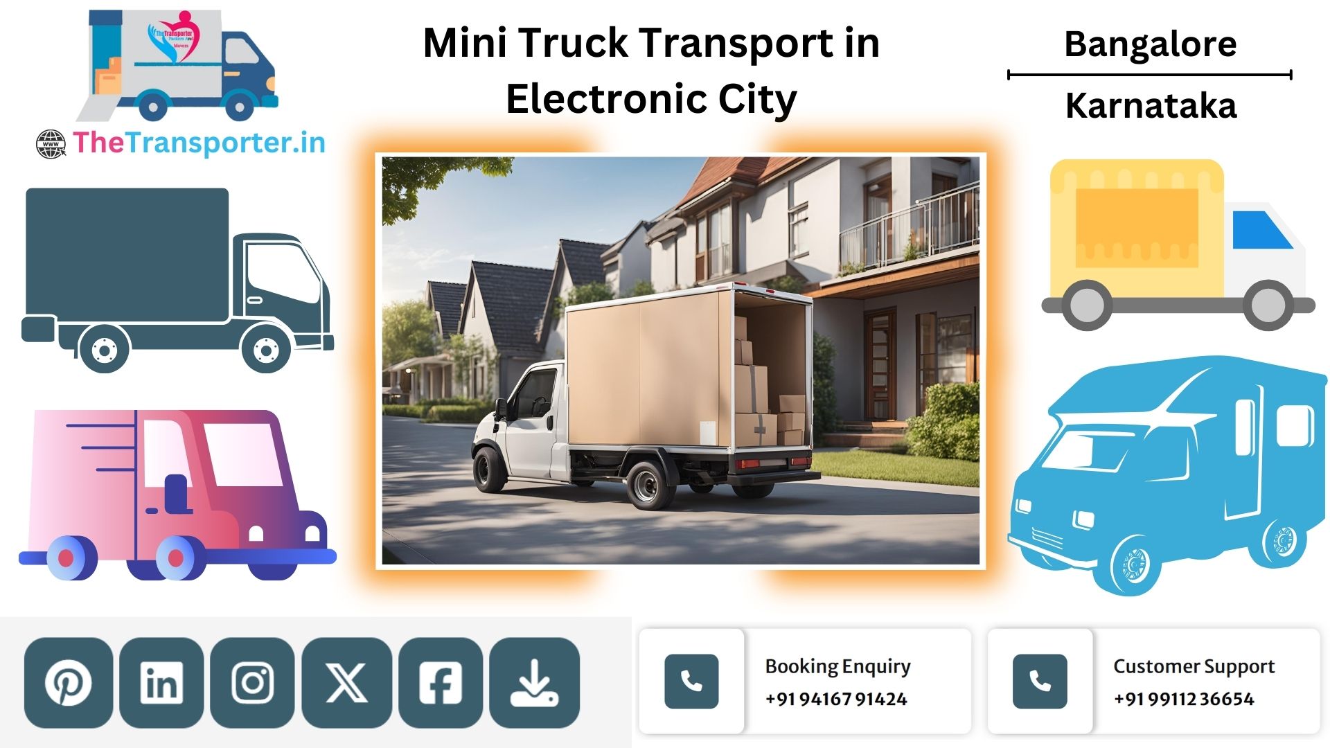 Mini Truck Rent Price Info in Electronic City Bangalore