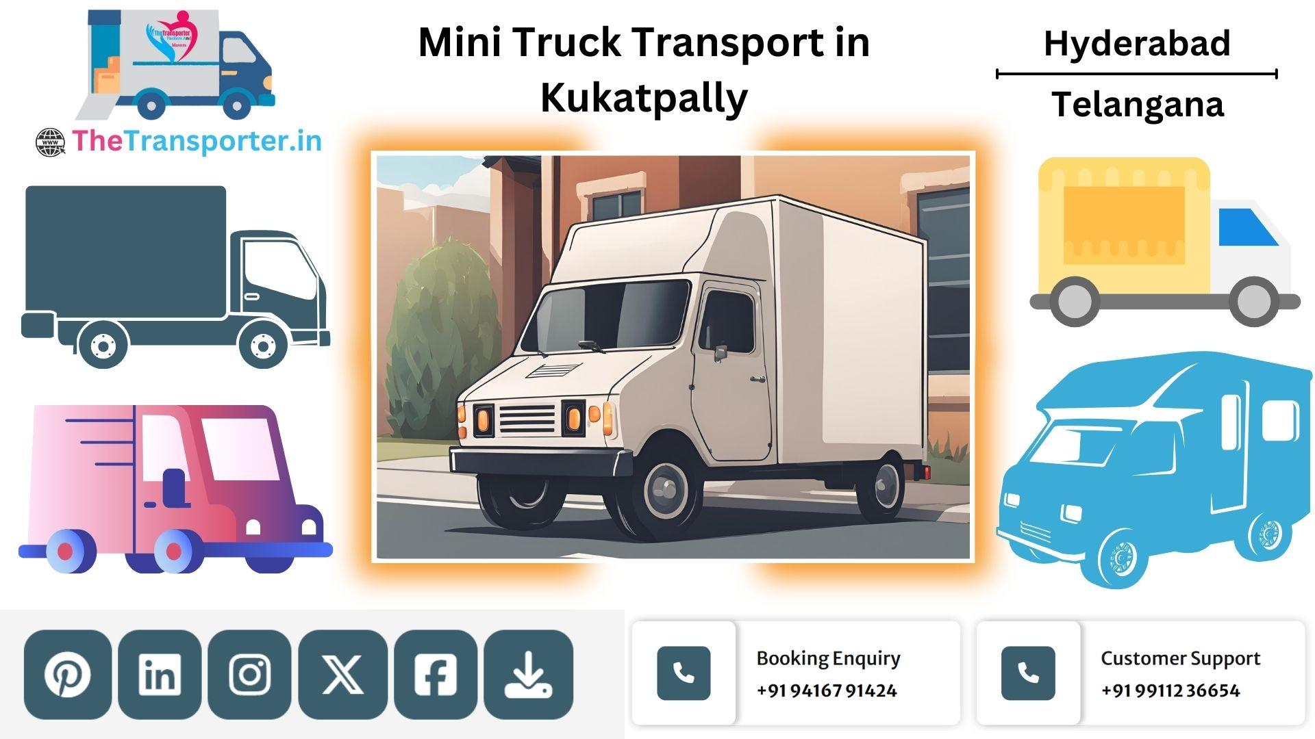 Budget Mini Truck Per Km Rental Options in Kukatpally Hyderabad