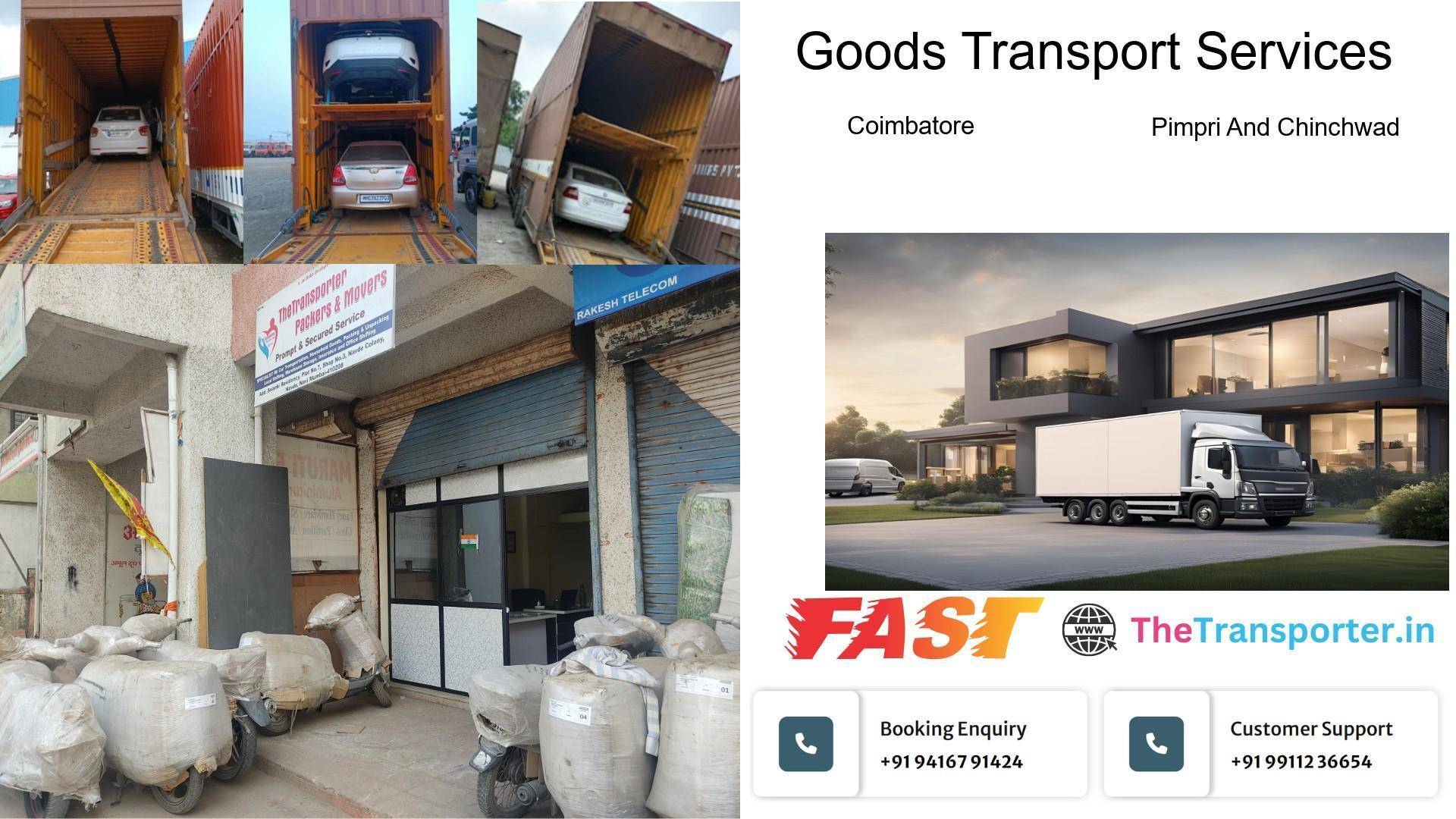 Luggage Transport from Coimbatore to Pimpri-And-Chinchwad