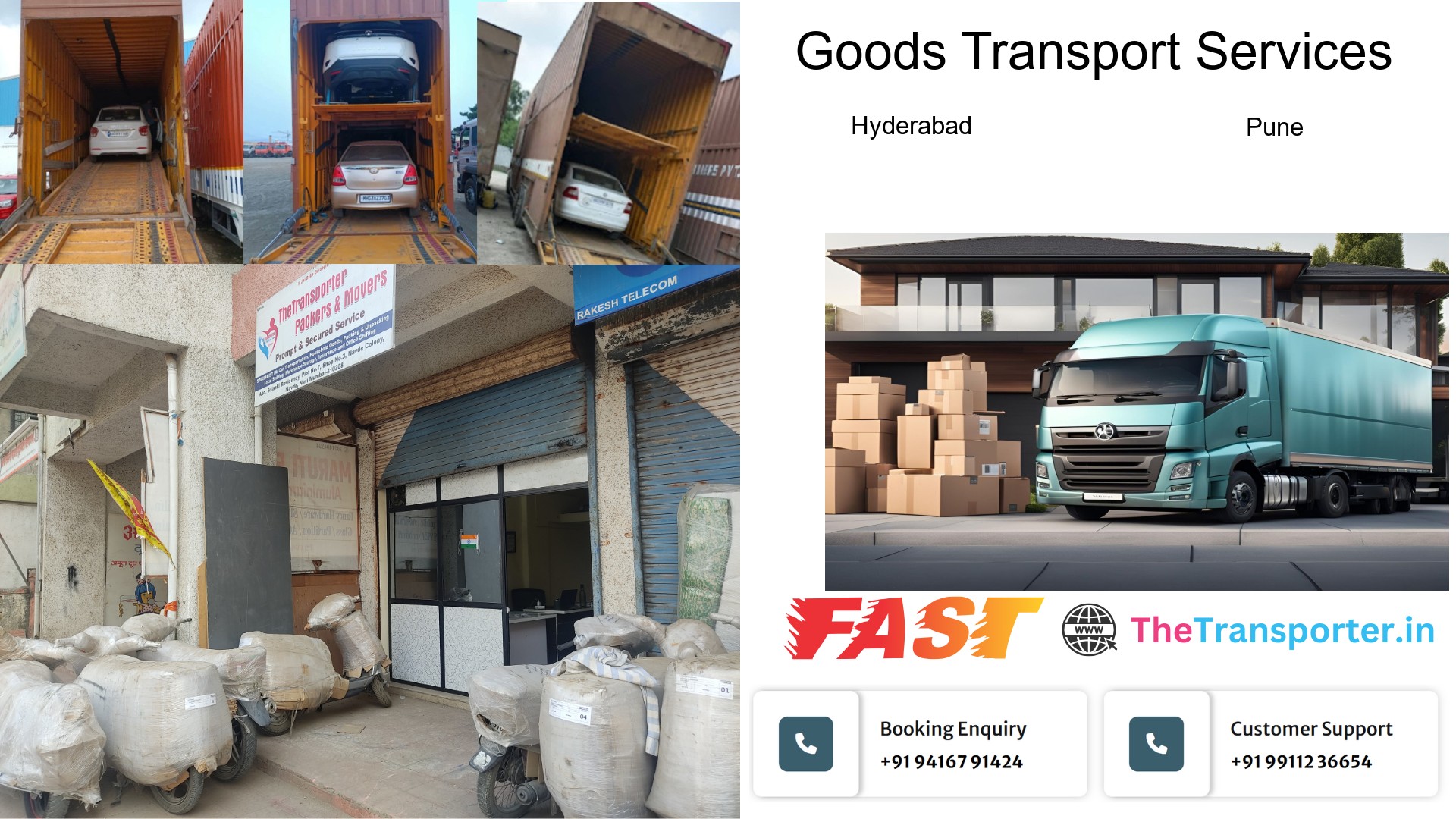 Transport Services from Hyderabad to Pune - TheTransporter