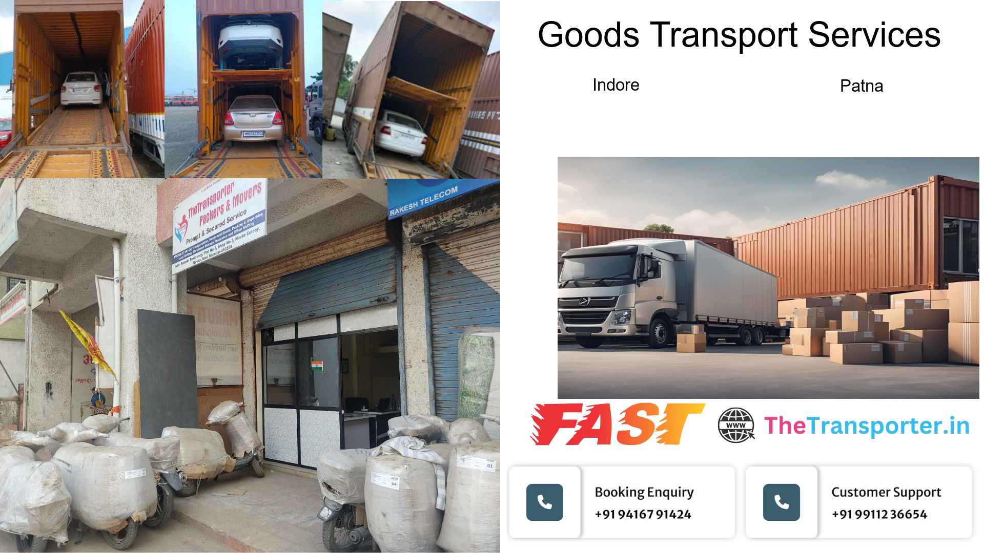 Luggage Transport from Indore to Patna - TheTransporter