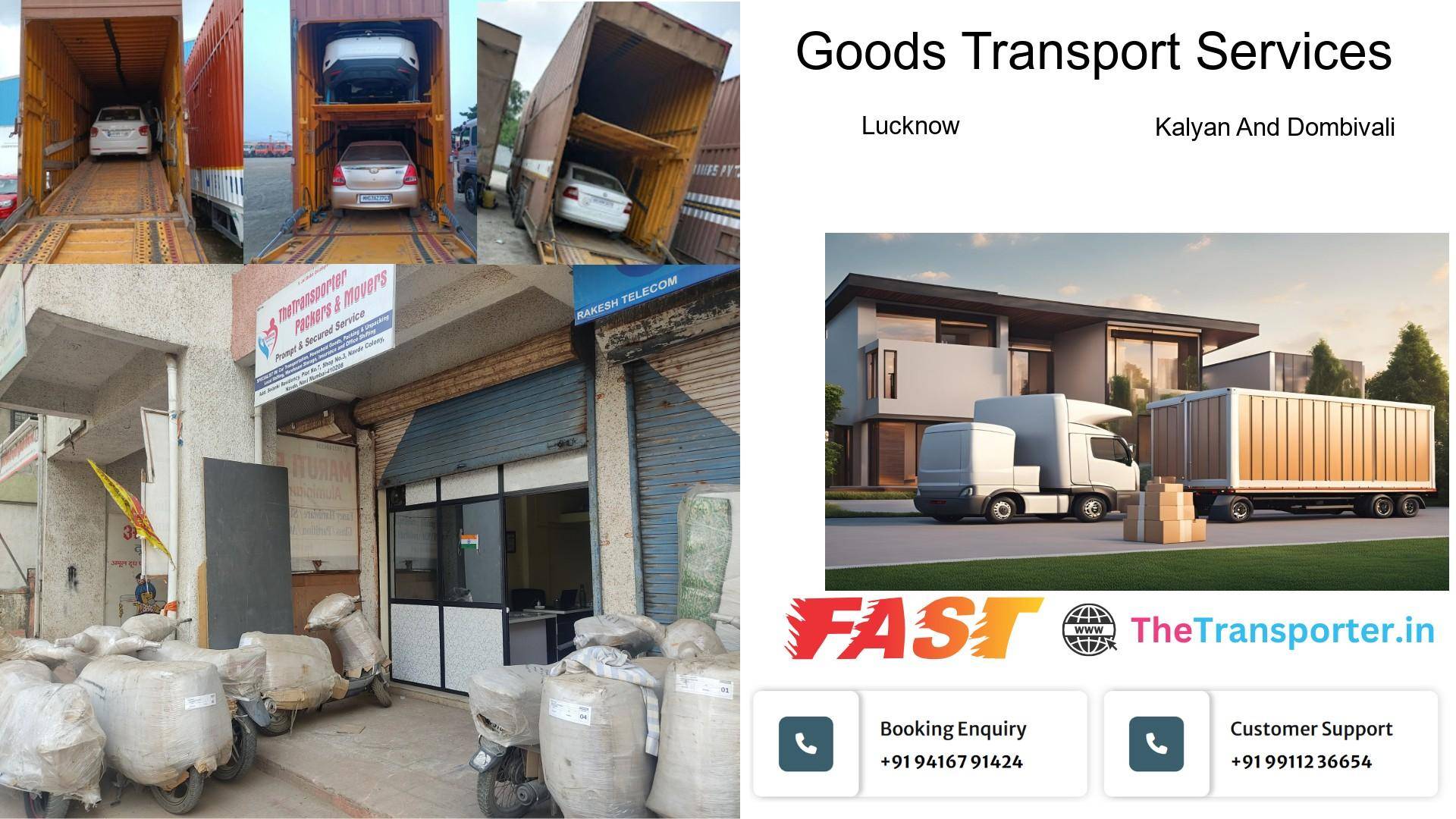 Goods and Bike Transport from Lucknow to Kalyan and Dombivali ...