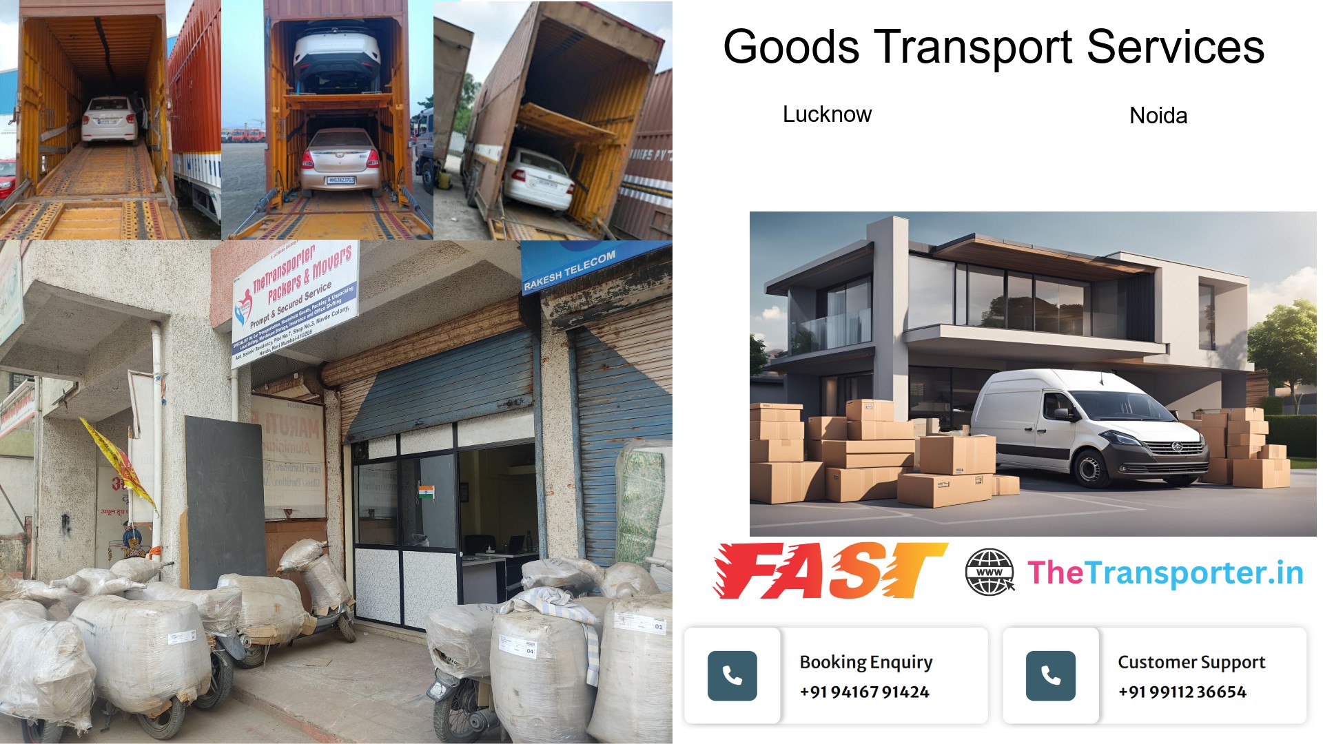 Goods and Luggage Transport Services from Lucknow to Noida - TheTransporter