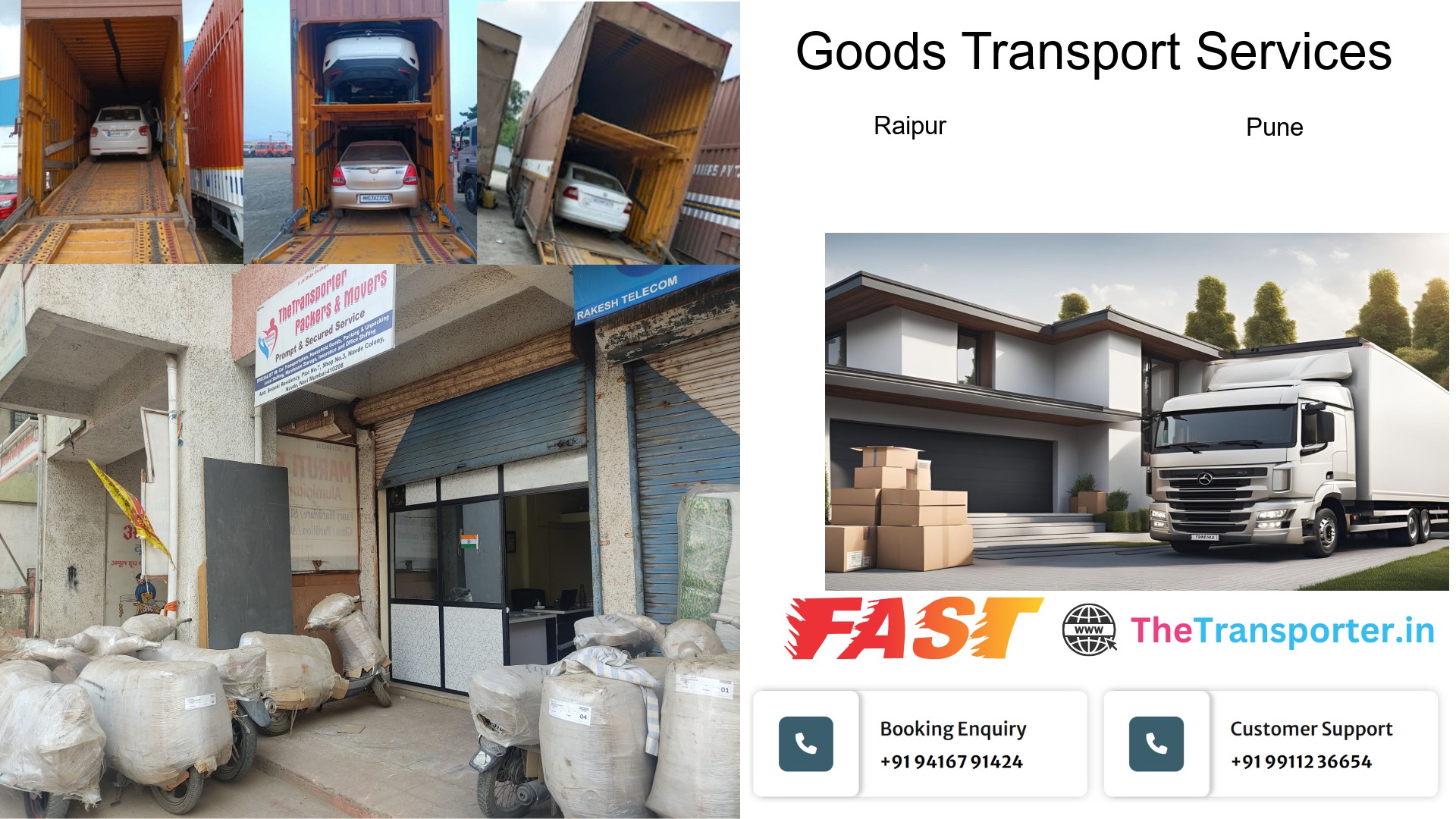 Transport Services from Raipur to Pune