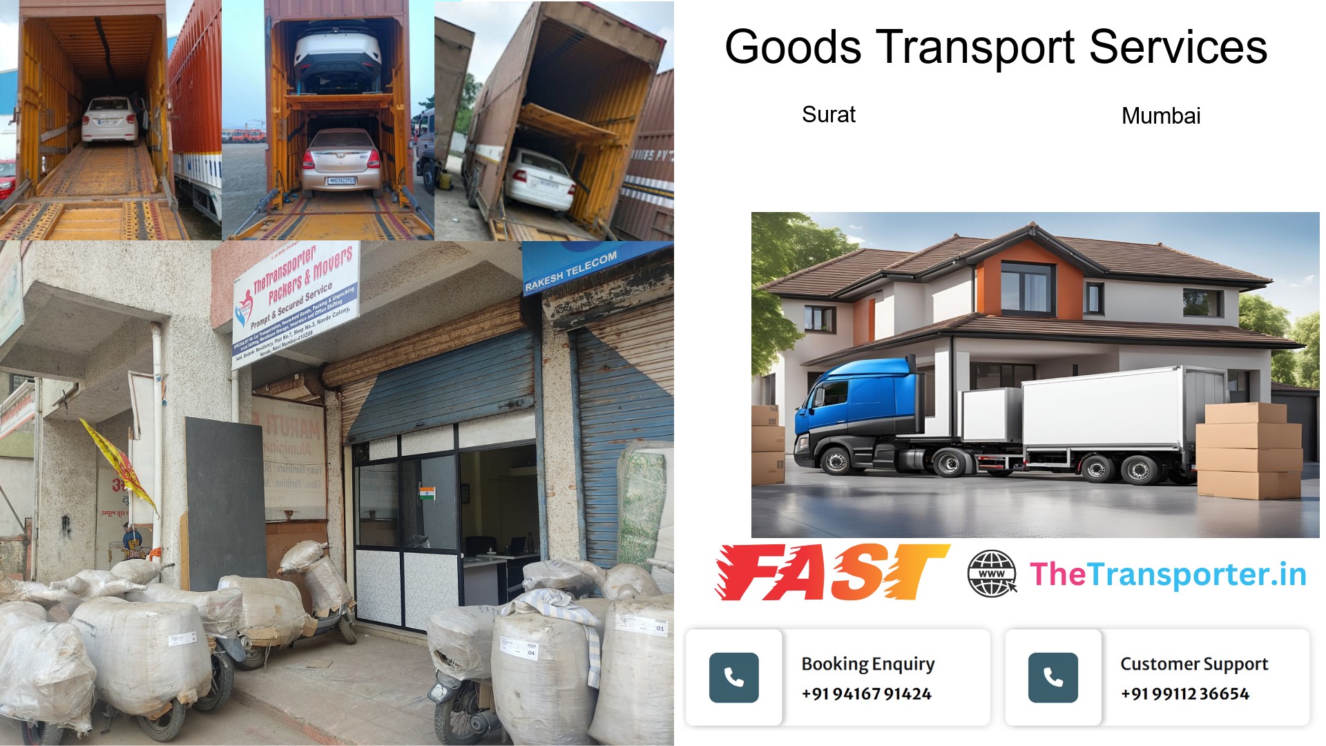 Top Luggage Transport from Surat to Mumbai - TheTransporter